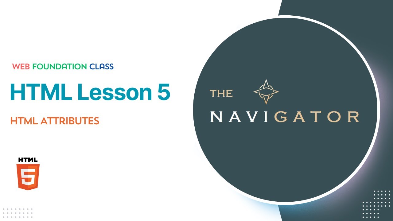 Html Lesson5 Html Attributes Youtube