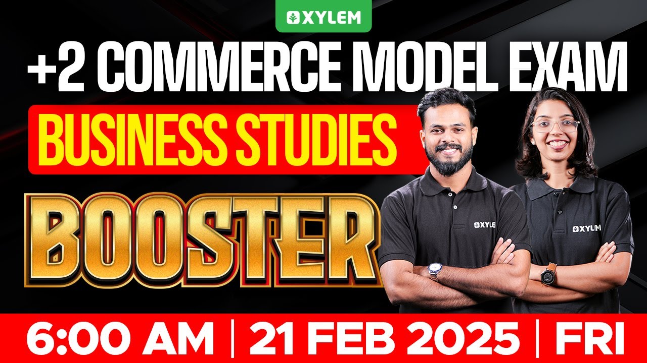 Plus Two Commerce Business Studies Model Exam Booster Xylem