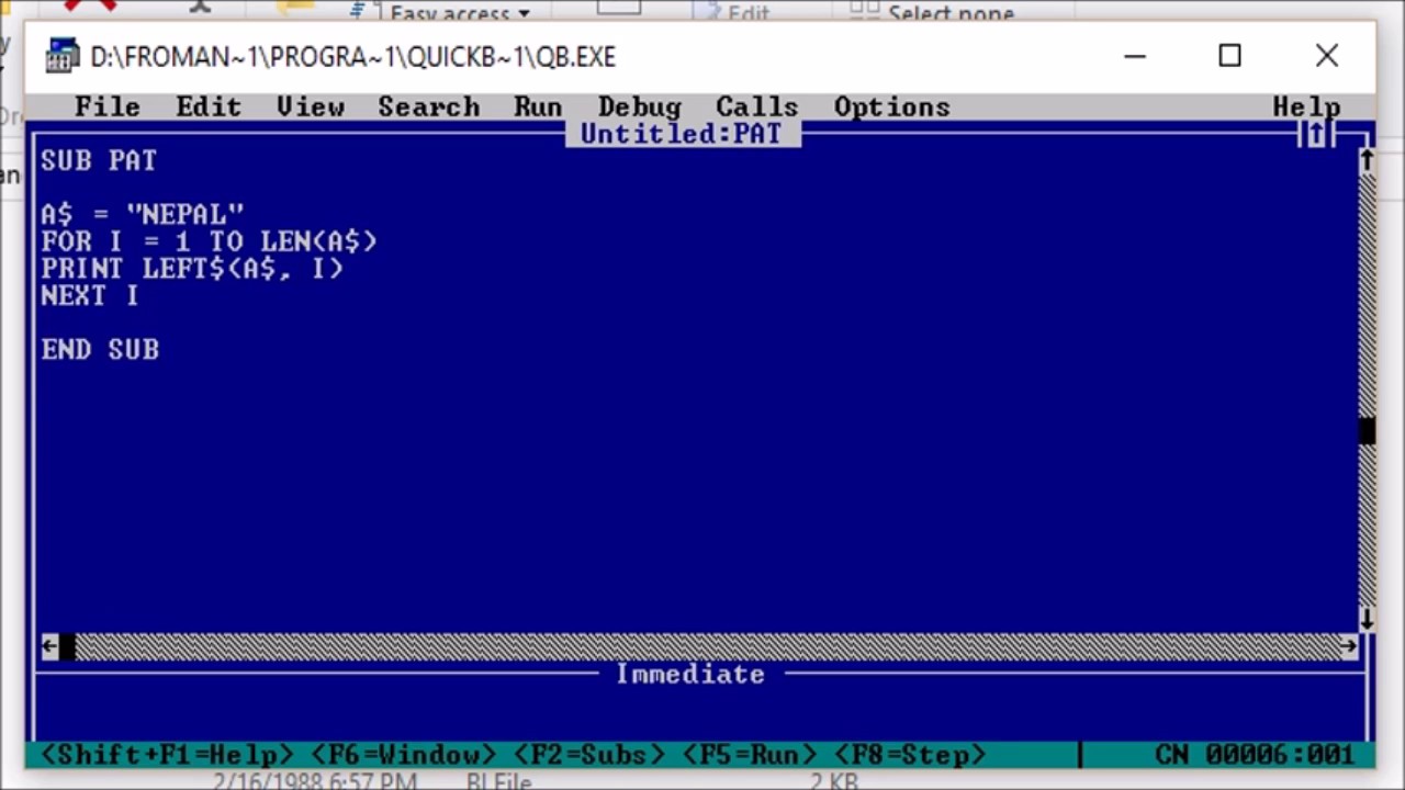 Qbasic Program