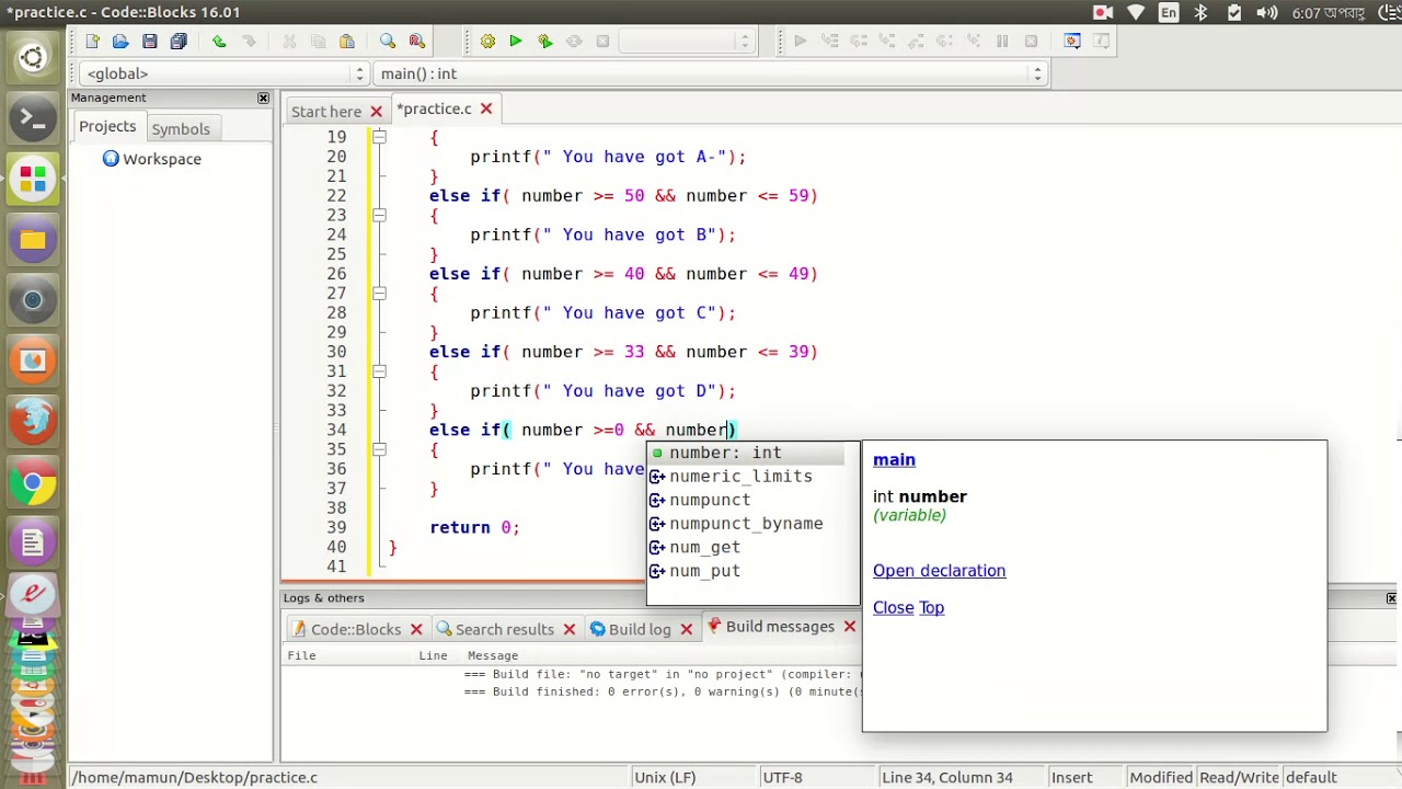 Grading System Implementation Using C Programming Language Youtube