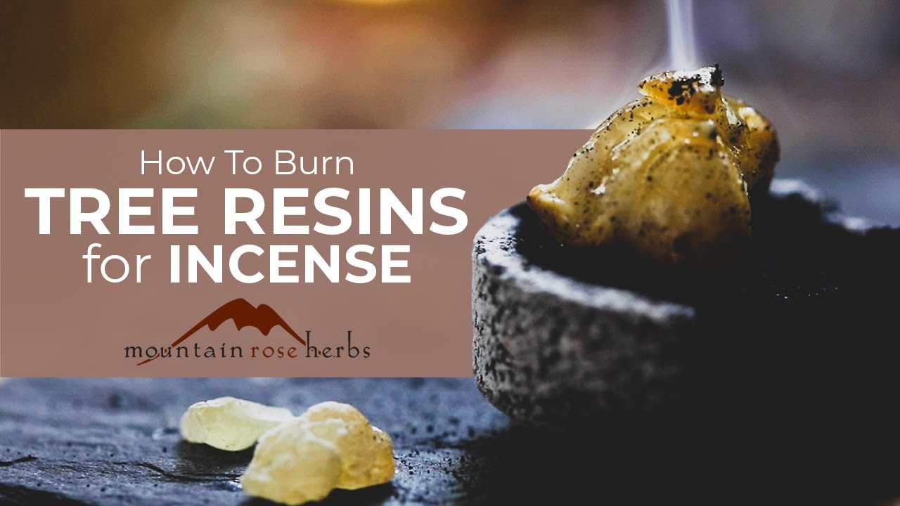 How To Burn Tree Resins For Incense Youtube