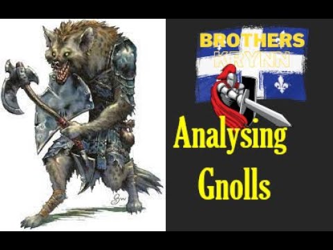 Dnd Lore Monster Manual 3 5 S Gnolls Youtube