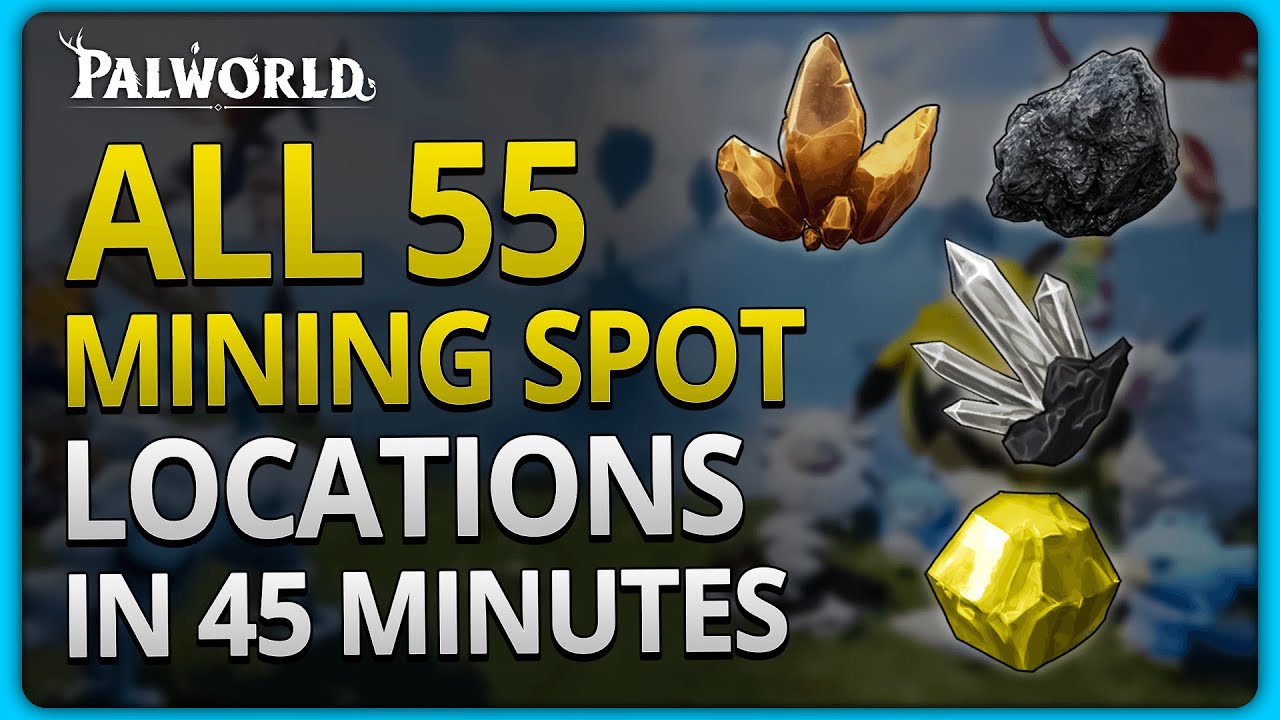 All Mining Spot Locations In 45 Minutes Palworld Guide Youtube
