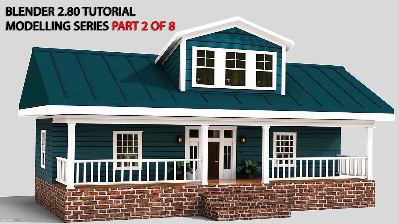 Blender House Modeling Part 2 Youtube