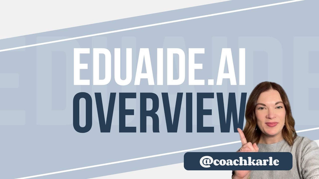 Eduaide Ai Overview For Educators Youtube