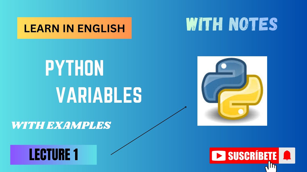Python Variables Tutorial For Beginners Lecture 1 Youtube