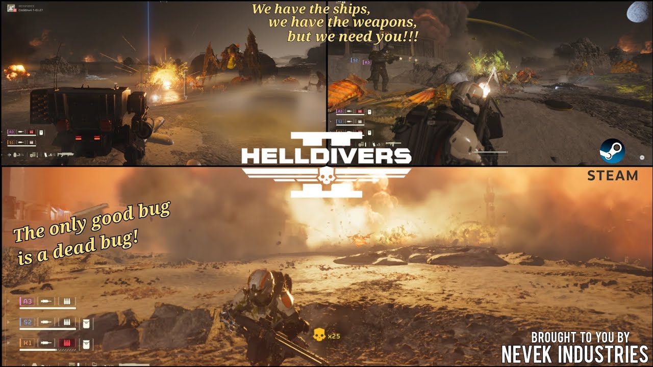 Helldivers 2 War On The Bugs Gameplay Youtube