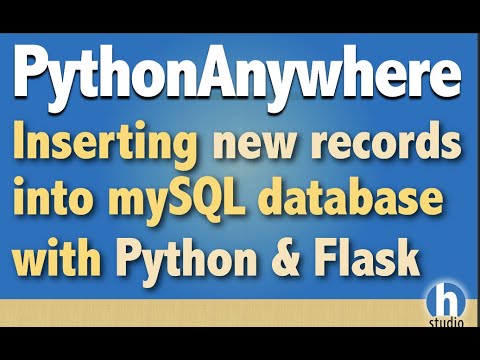 13 Inserting New Records Into Mysql Database With Python Flask