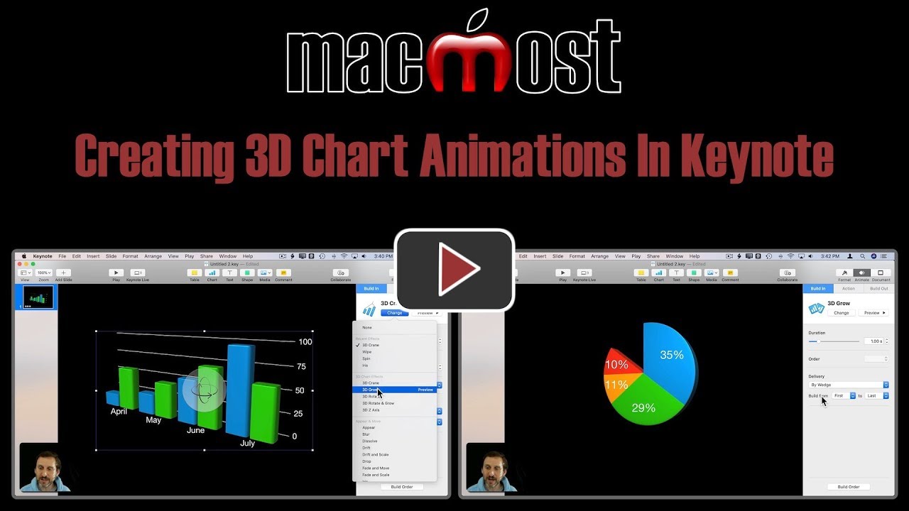Creating 3d Chart Animations In Keynote Macmost 1820 Youtube