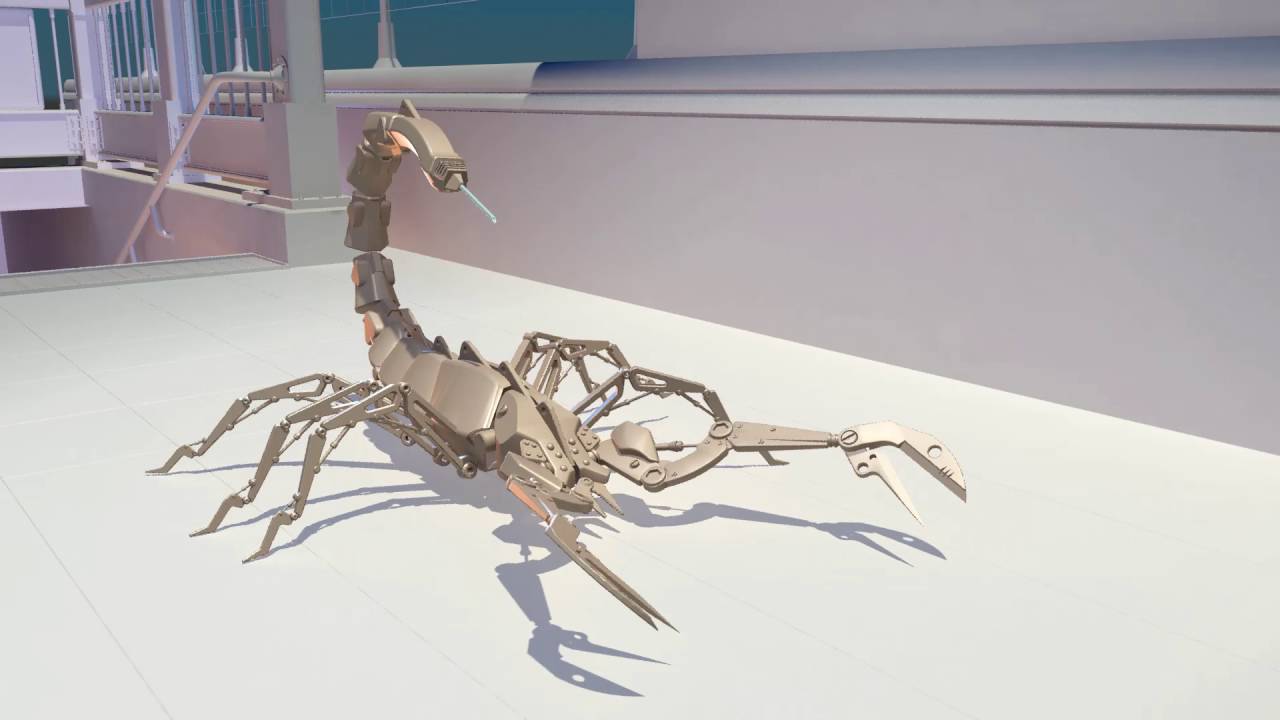 Scorpion Walk Animation By Neil Whitman Youtube