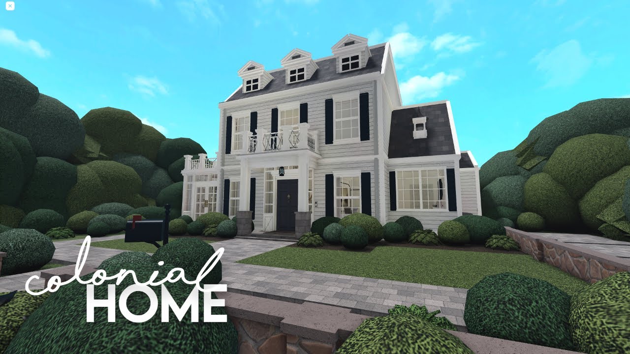 Bloxburg Colonial Family Home House Tour Youtube