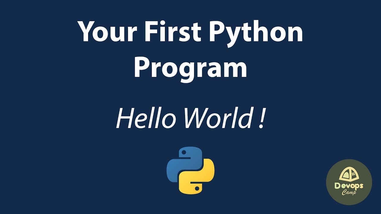 Your First Python Program Hello World Youtube