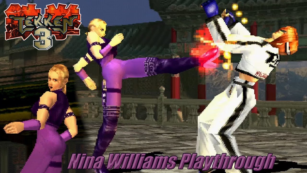 Tekken 3 Ps1 Nina Williams Arcade Playthrough Youtube