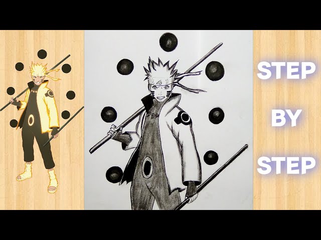 How To Draw Naruto Sage Mode Step By Step