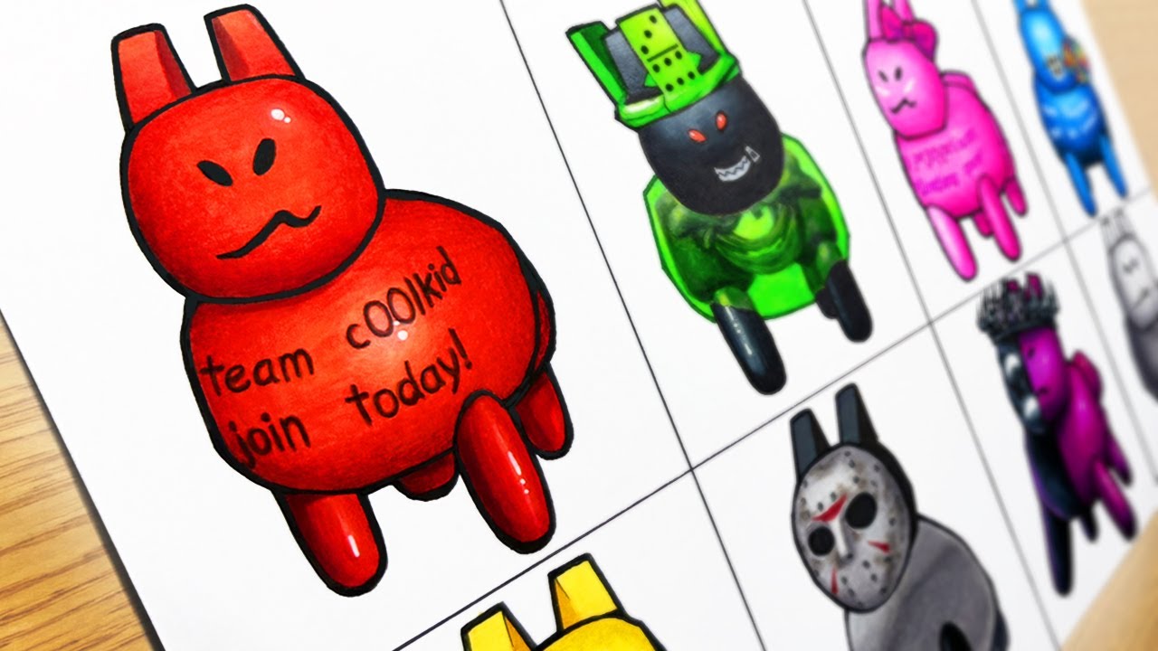 Drawing Forsaken All Gubby Roblox C00lkidd 1x1x1x1 Noli John Doe Jason Youtube