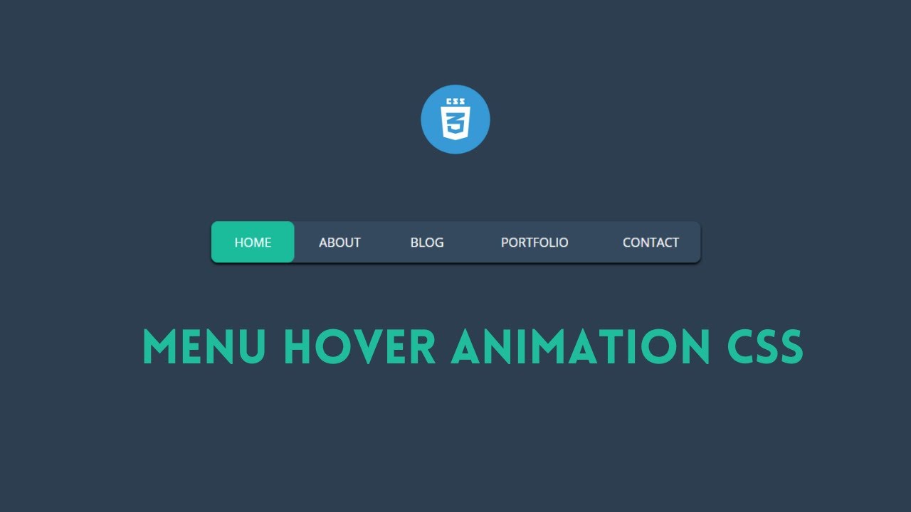 Animated Responsive Navigation Menu Bar Using Html Css Cool Css Menu