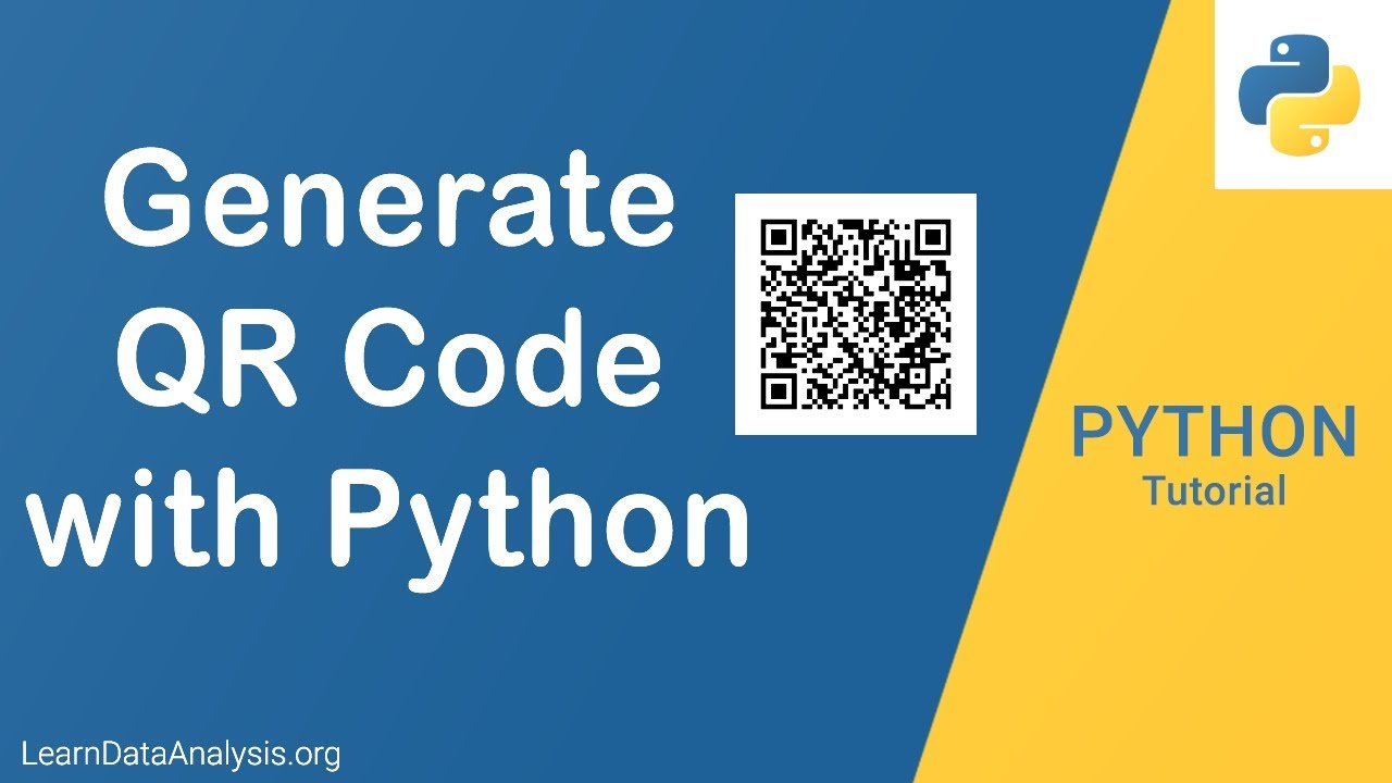 How To Generate Qr Code With Python Python Application Tutorial Youtube