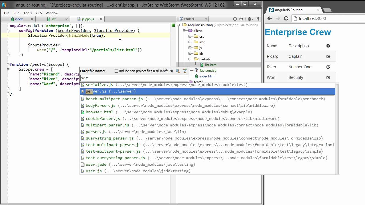 Angularjs Routing Youtube