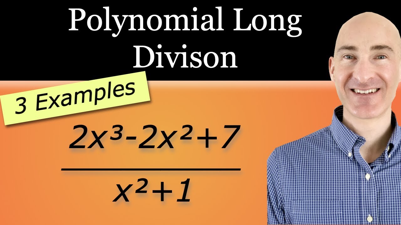 How To Do Polynomial Long Division Step By Step Youtube