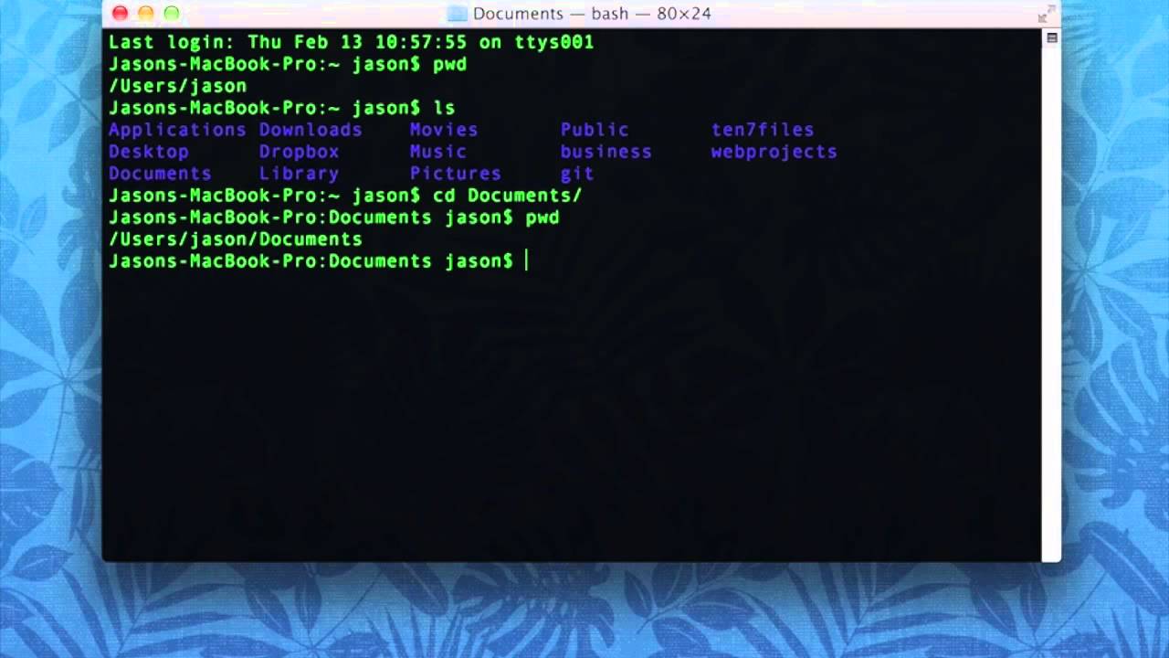 How To Make A Directory Folder Using Mac Terminal Youtube