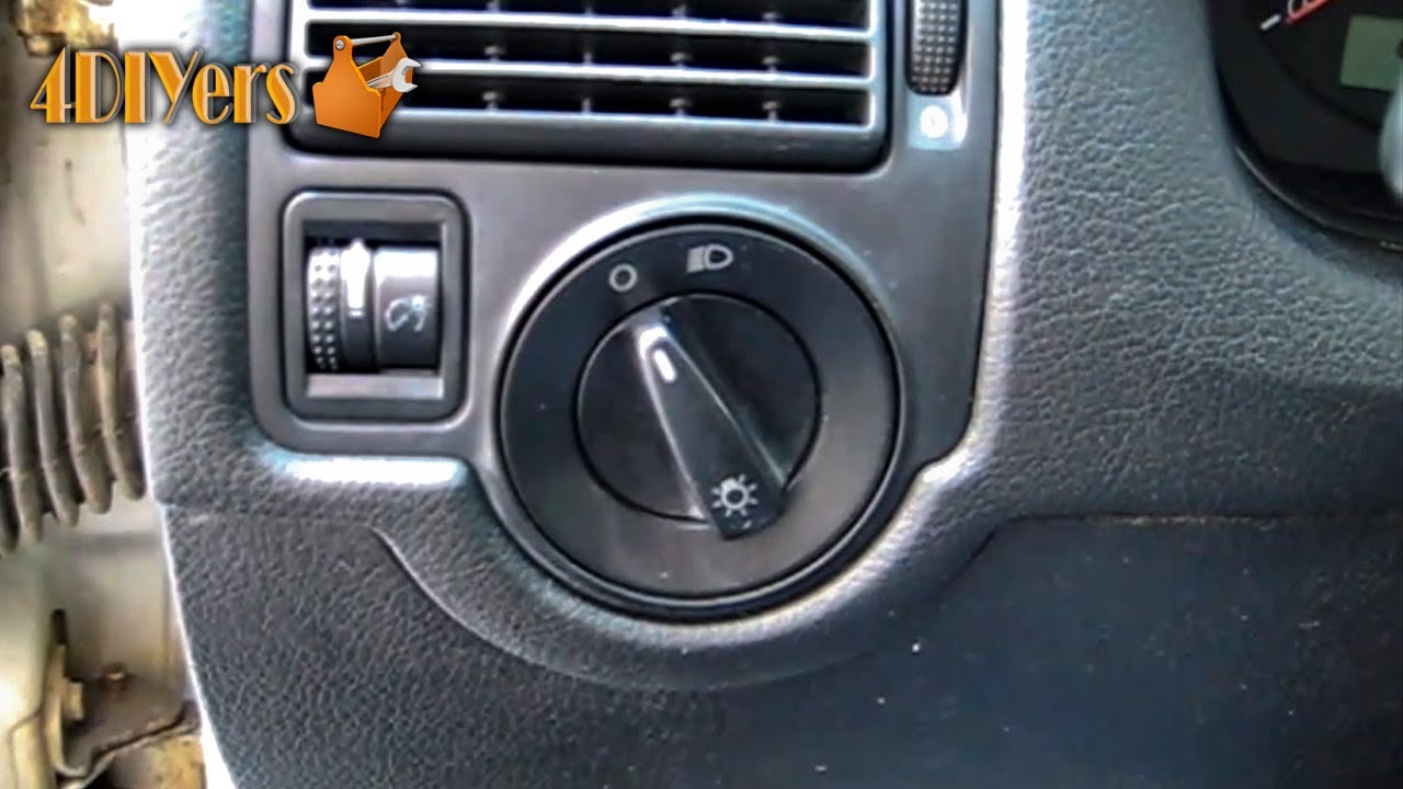 Diy Volkswagen Headlight Switch Removal Youtube