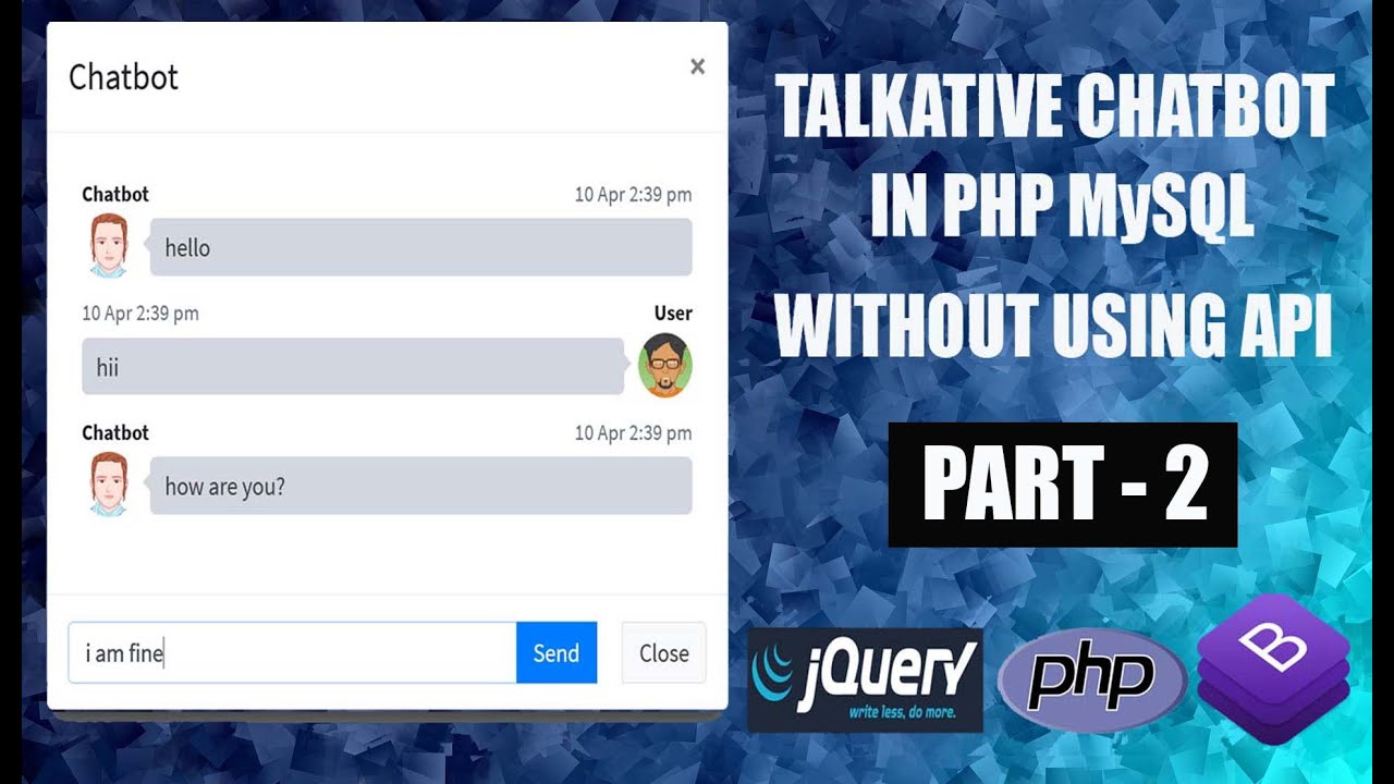 Chatbot Using Php Talkative Chatbot Youtube