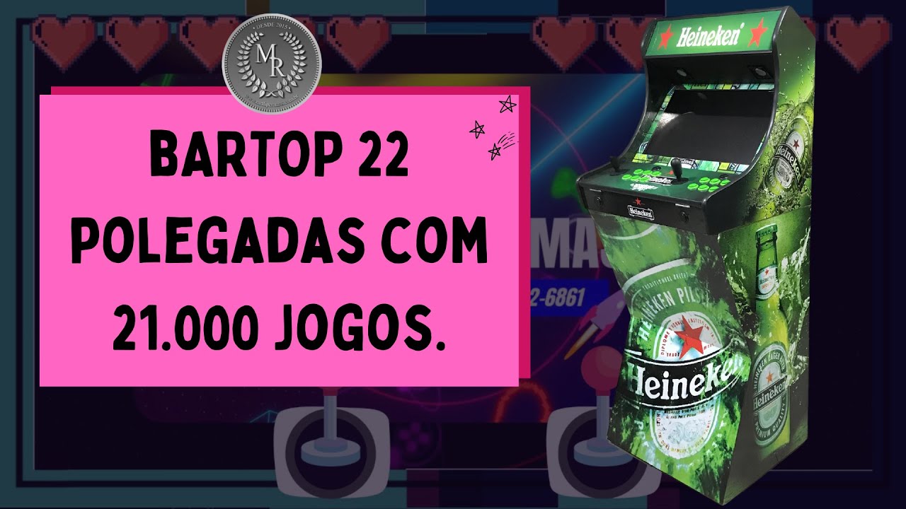 Bartop 22 Polegadas Com 21 000 Jogos Youtube