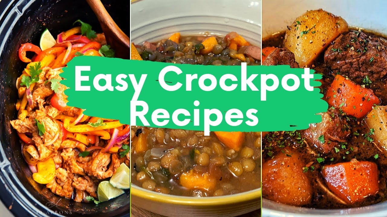3 Easy Crockpot Recipes Youtube