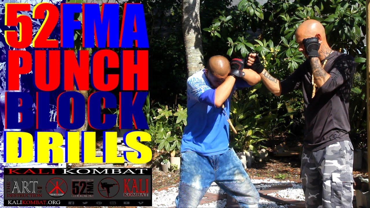 52 Blocks W Fma Hand To Hand Combat Drills Step By Step Youtube