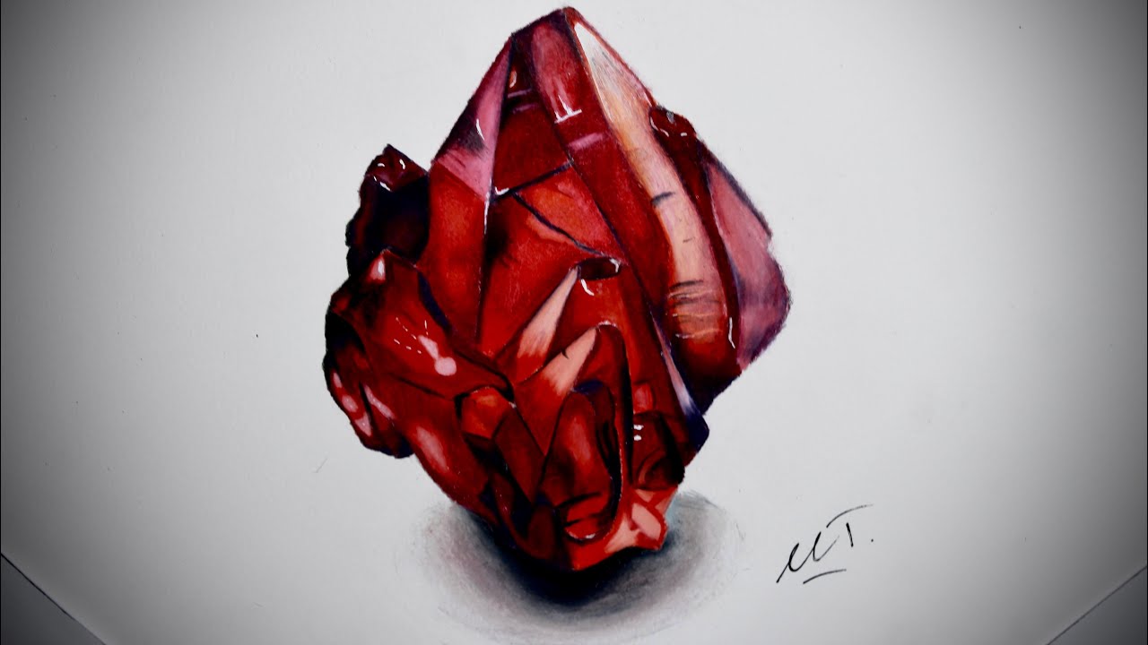 Drawing A Red Ruby Youtube