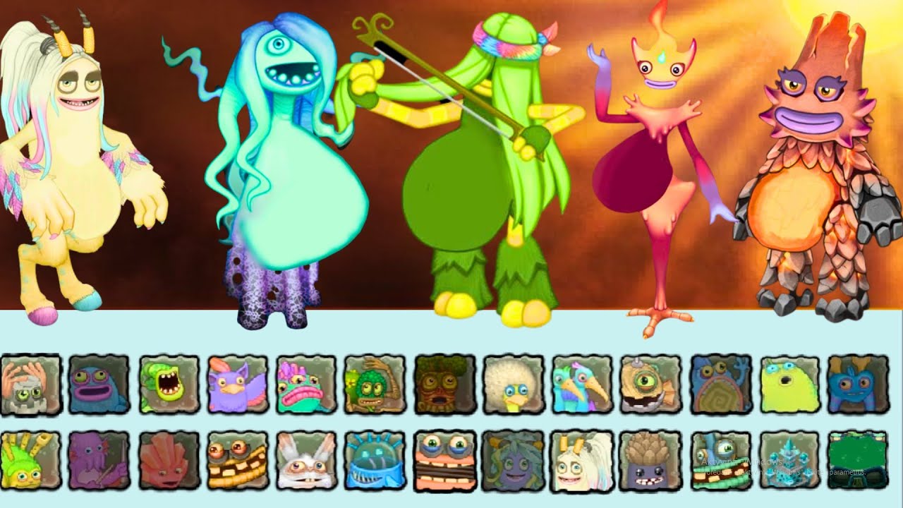 Monsterbox Air Island Fire Haven Earth Island Plant Island My