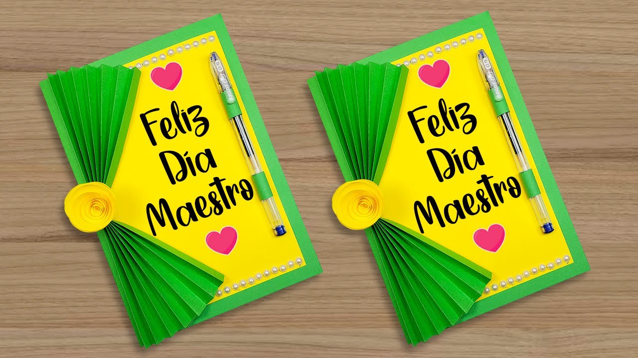 Tarjetas Creativas Para El Día Del Maestro Diy Regalos Originales