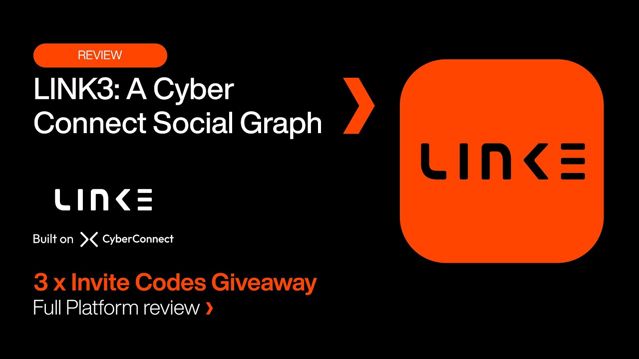 Link3 A Cyber Connect Social Graph Network Invite Codes Youtube