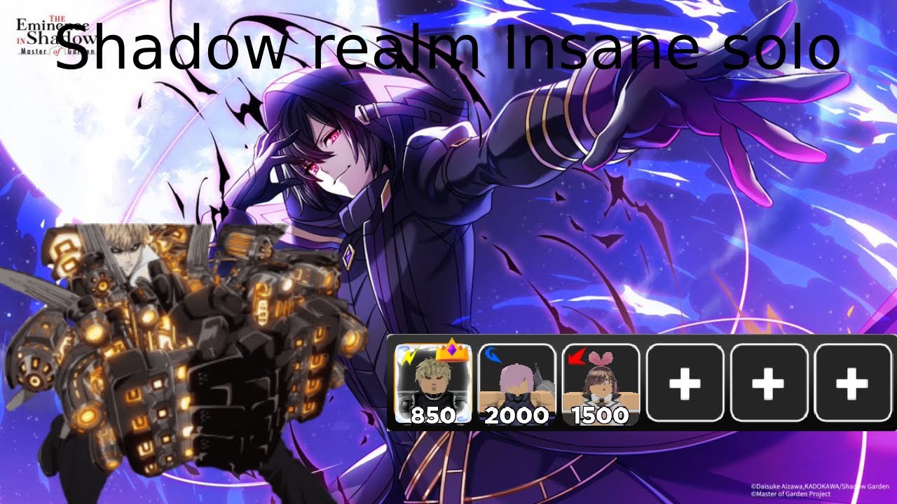 Shadow Realm Solo Insane Anime World Tower Defense Youtube