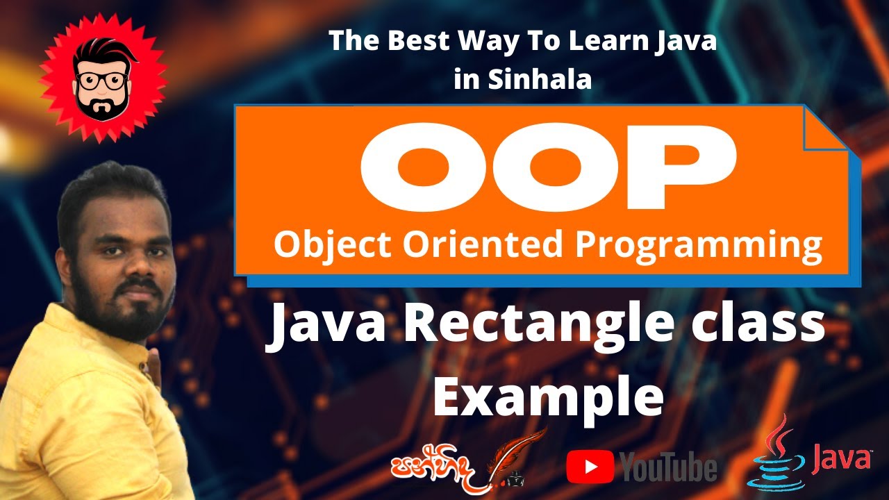 Oop 05 Java Rectangle Class Example Youtube