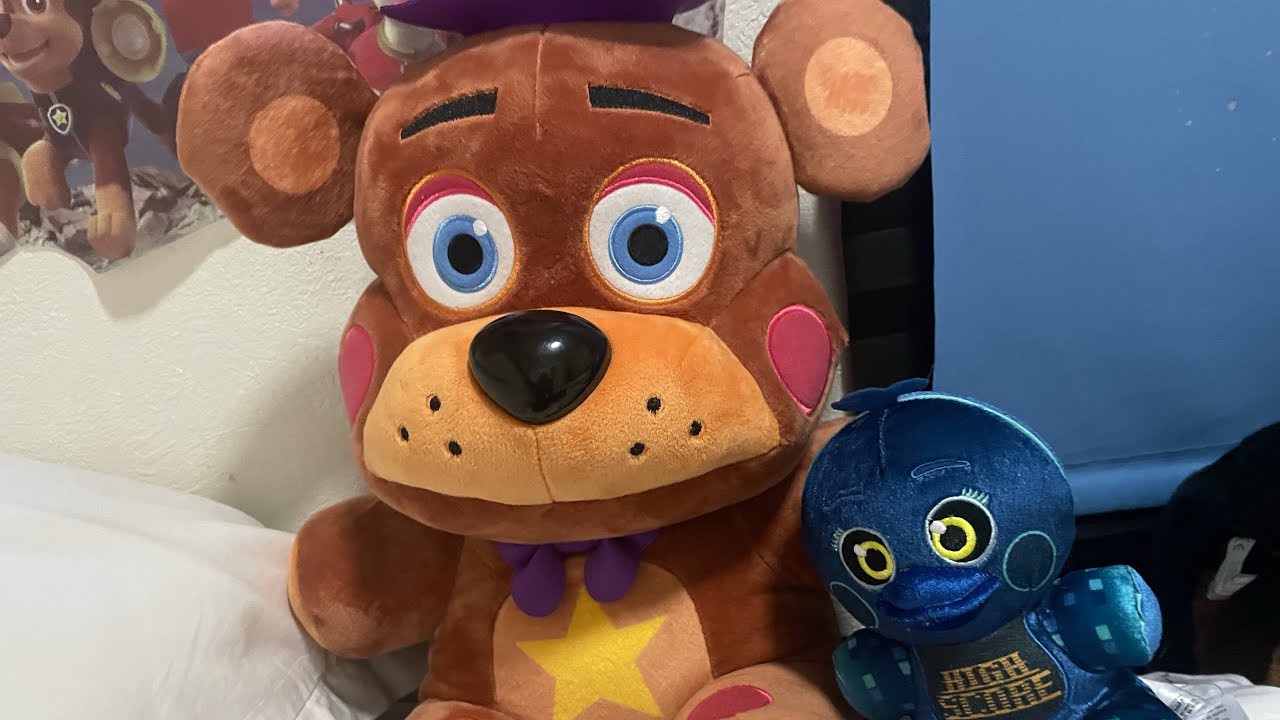 Fnaf Funko Jumbo Rockstar Freddy Plush Review Youtube