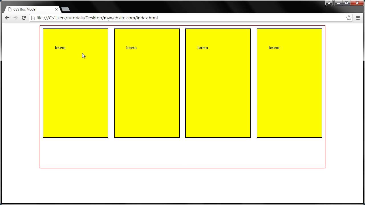 Learn Css Box Model Youtube