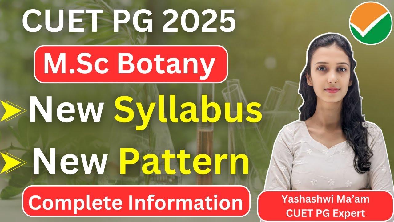 Cuet Pg Botany Syllabus 2025 Cuet Pg 2025 Cuet Pg Preparation 2025