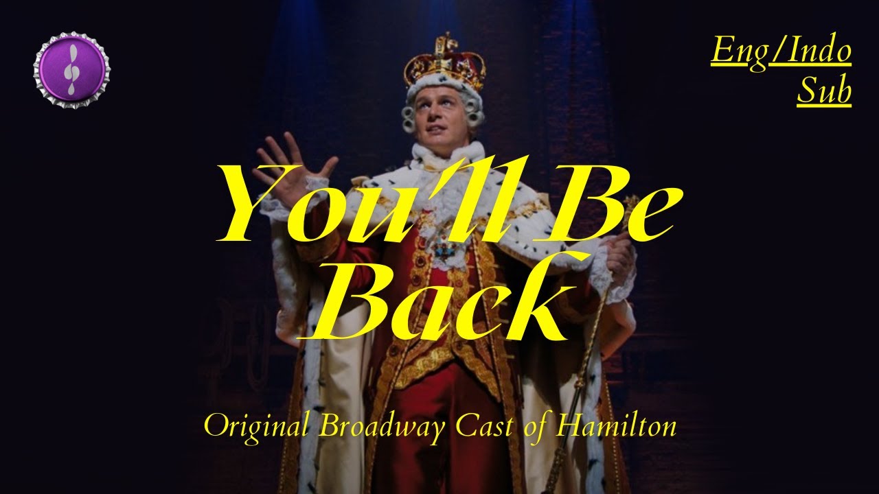Youll Be Back Hamilton тшж Hamilton You Ll Be Back Sheet Music