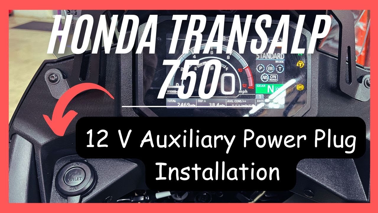 Honda Transalp 750 12v Auxiliary Power Plug Install Installation Youtube