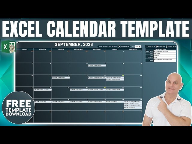 Calendar 2024 Template Excel