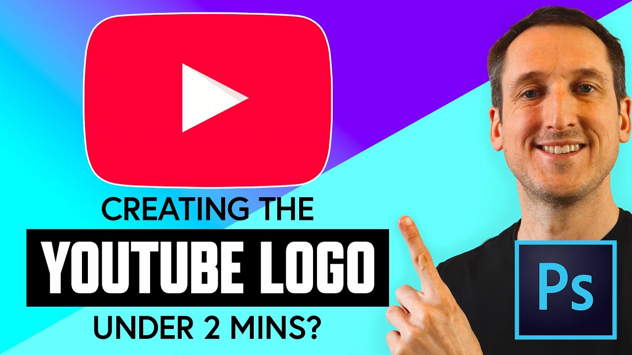 Designing The Youtube Logo In Less Than 2 Mins Adobe Photoshop Youtube