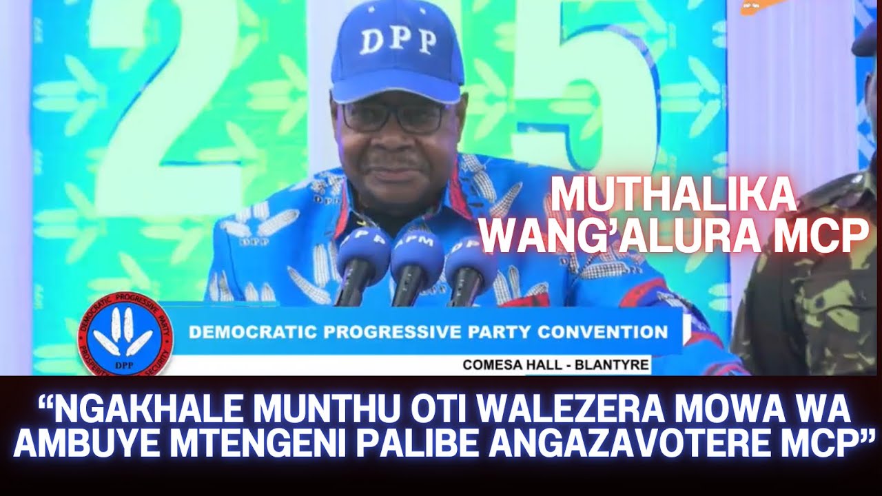 Zomwe Wayankhula Arthur Peter Muthalika Lero Ku Convention Ya Dpp In