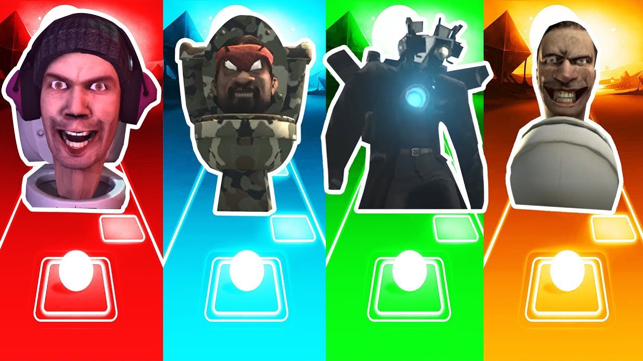 Skibidi Dance Challenge Skibidi Toilet Tiles Hop Challenge