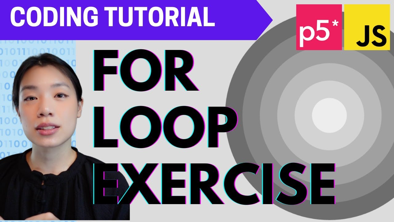 P5 Js Coding Tutorial Multiple Circles W For Loop Youtube