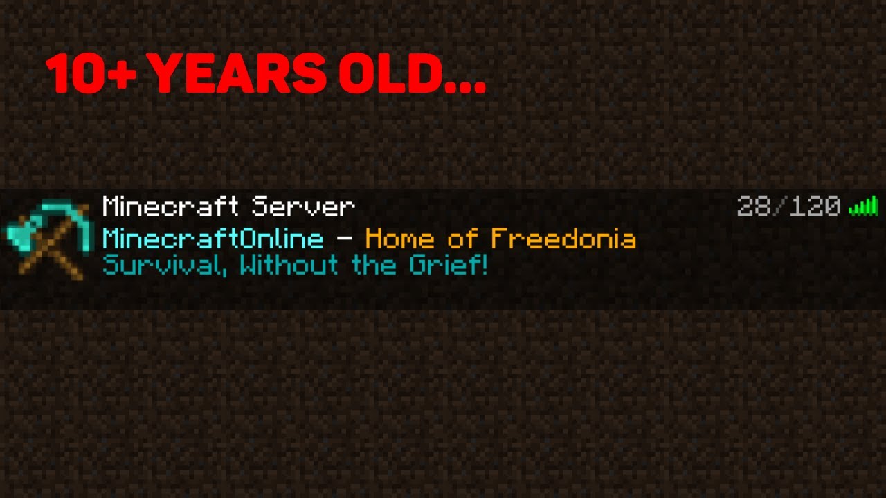 Exploring The Oldest Minecraft Server Minecraftonline Youtube