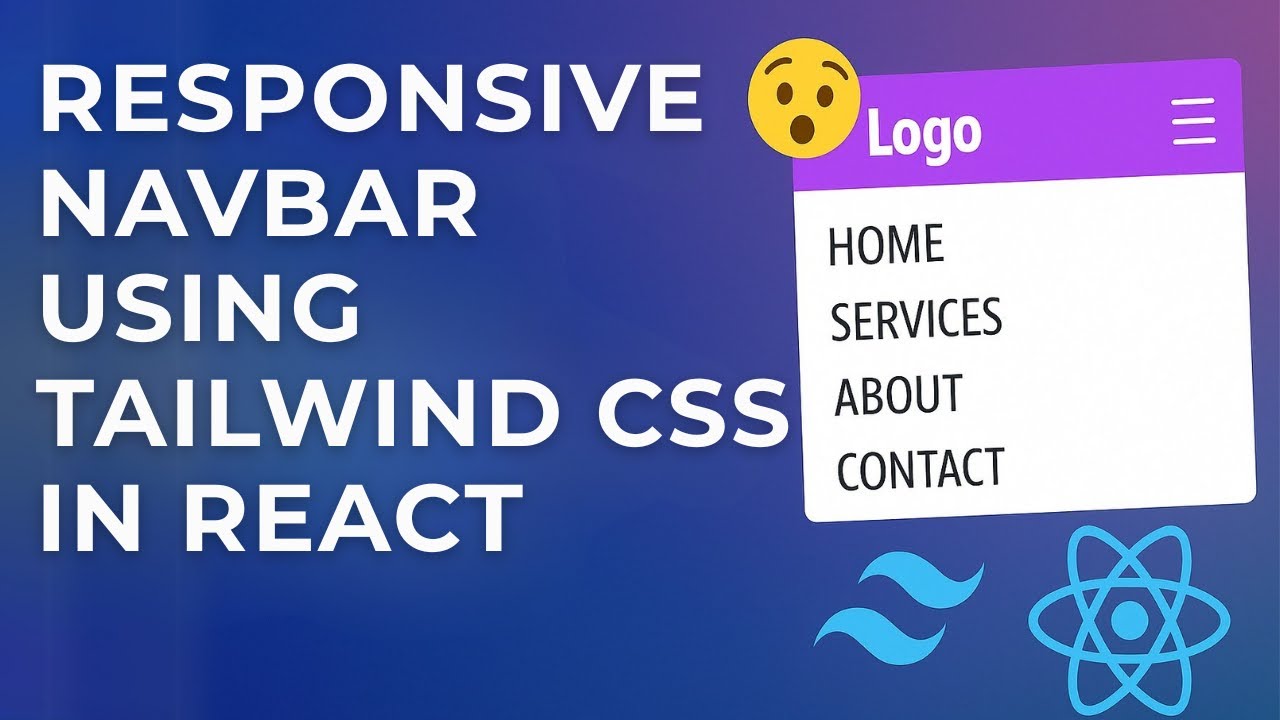 Responsive Navbar Using Tailwind Css In React Youtube