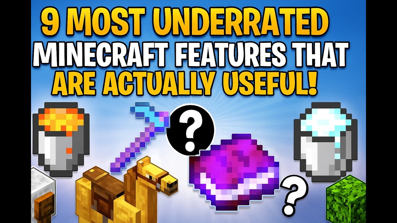 9 Most Underrated Minecraft Features That Are Actually Useful Youtube