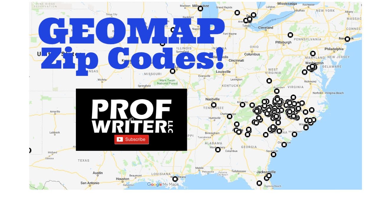 Geomapping Zip Codes On Google My Maps Youtube