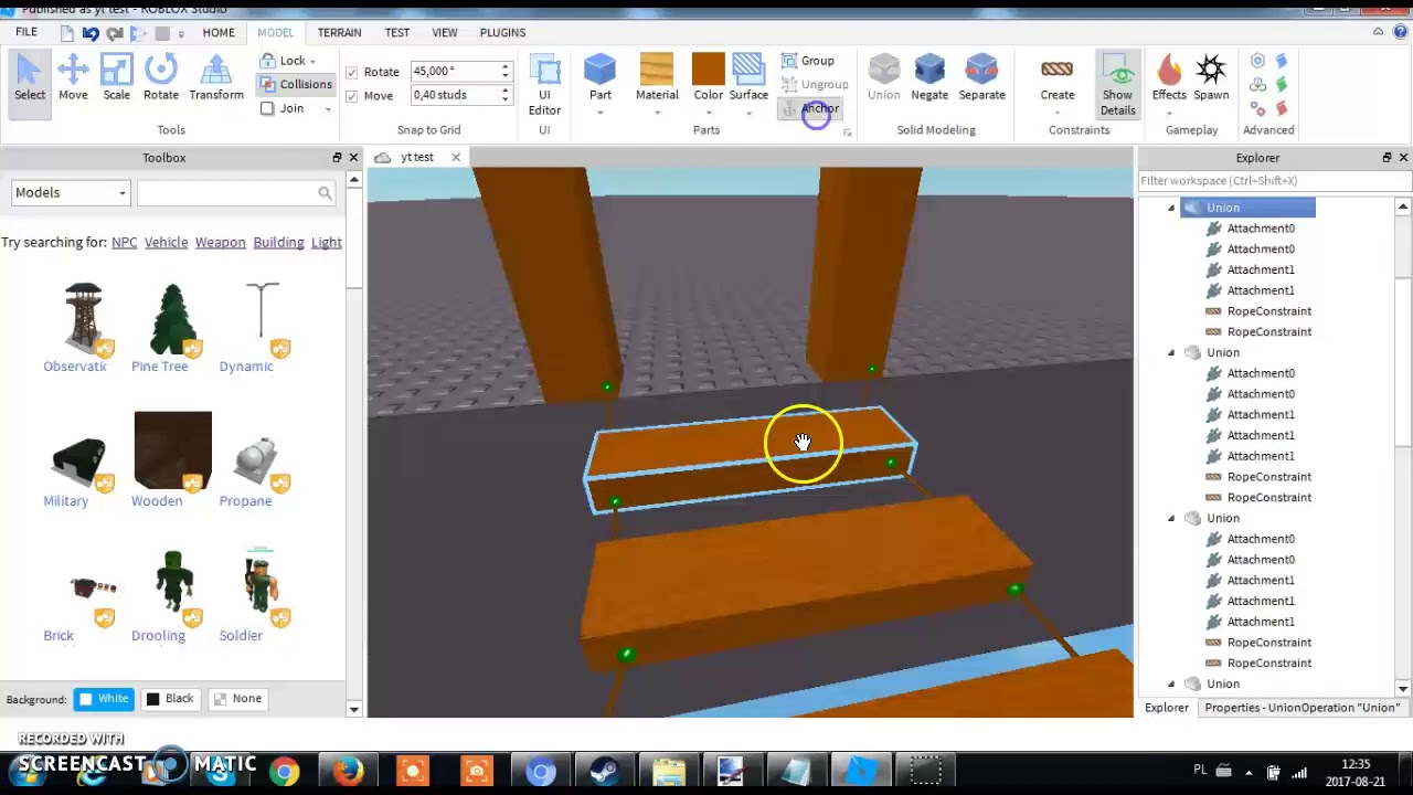 Roblox Studio Tutorials Ep 1 Simple Bridge Youtube
